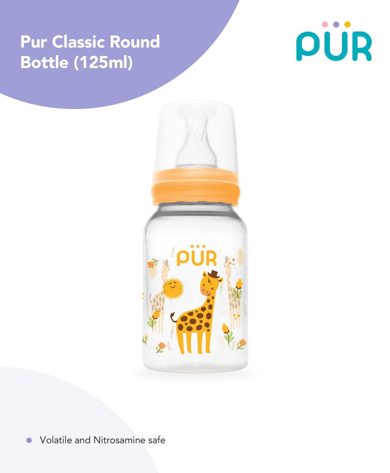 Pur Feeding Bottle 4oz./125ml. - (9012) - PUR Bangladesh